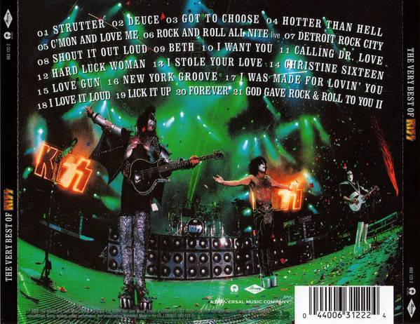 KISS The Very Best Of Kiss : Back | CD Covers | Cover Century | Over 1. ...